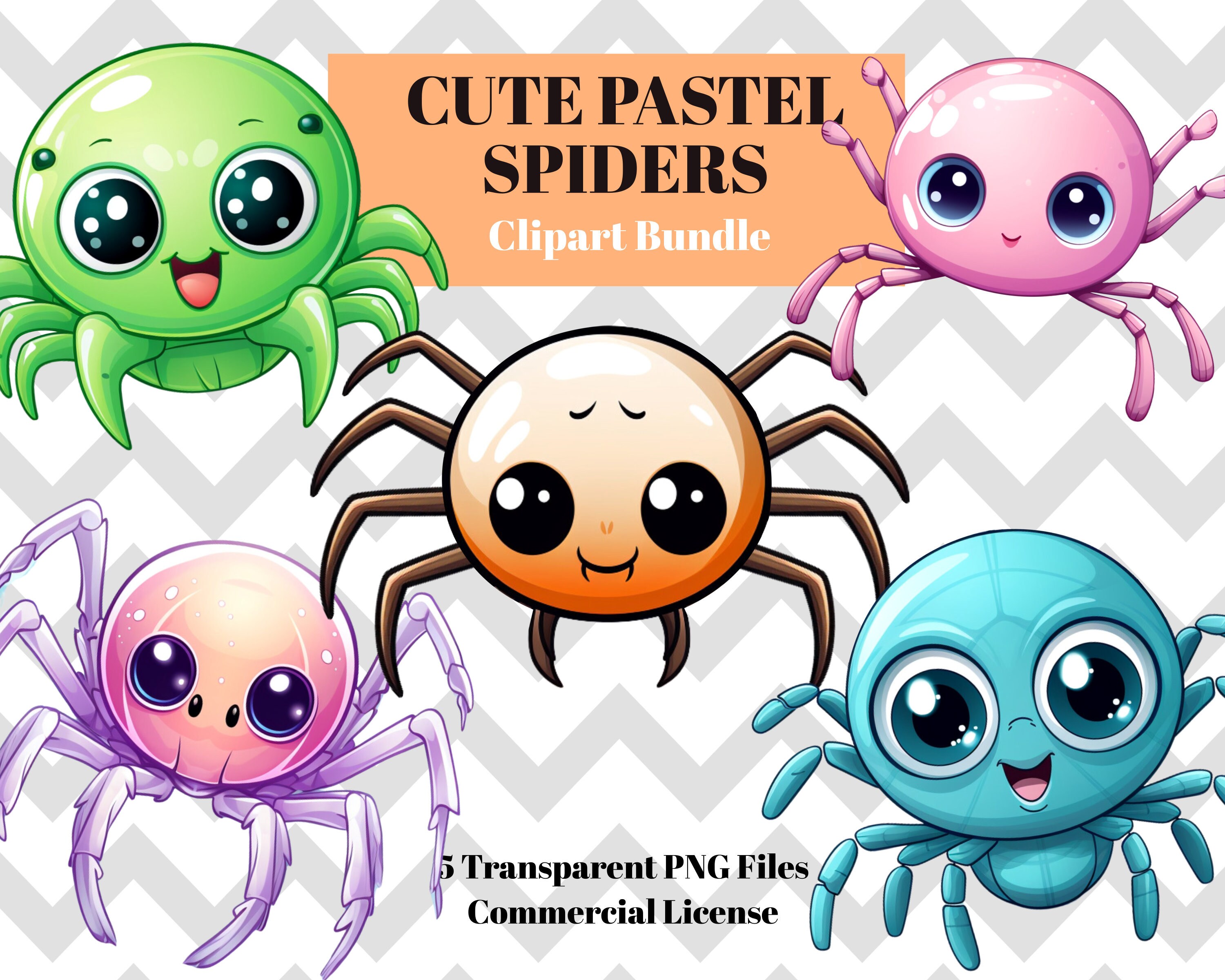 Colorful Spider Clipart