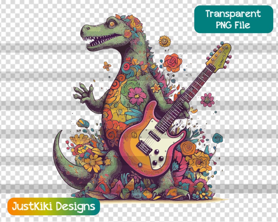 Cute Hippie Dinosaur PNG, Retro Dinosaur Clipart, Dino Clip Art ...