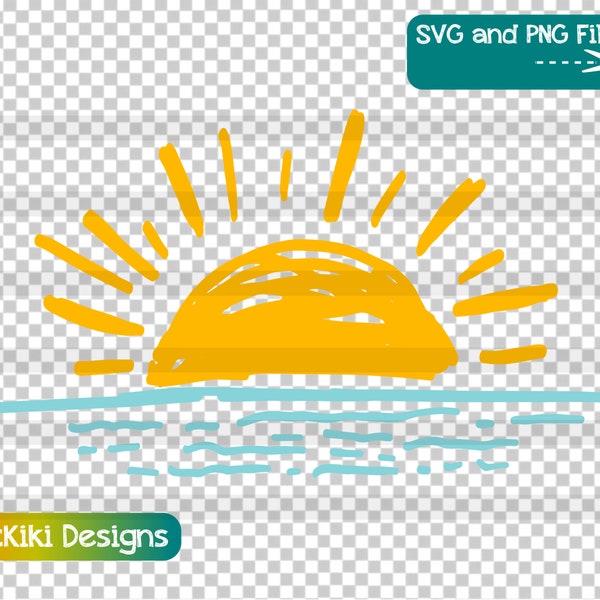 Sun Over Water Svg - Etsy
