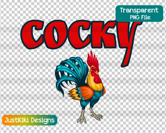 Rooster Clipart Cocky PNG Backyard Chicken Farmer Gift | Etsy UK