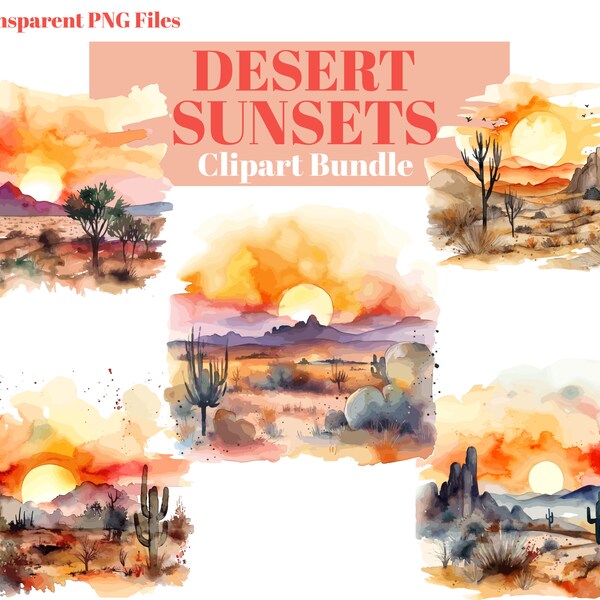 Desert Sunset - Etsy