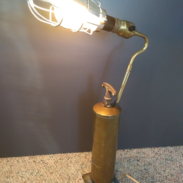 Fire Desk Lamp - Etsy