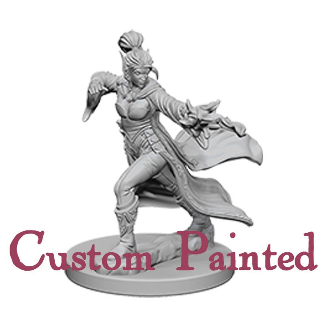 Elven Female 28mm WizKids Miniatura Mazmorras y Dragones - Etsy España