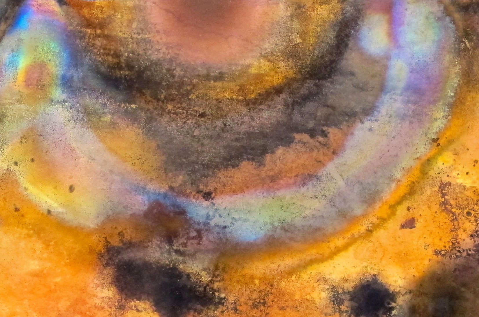 This Flame Painting Copper Art Work is an Abstract Expression of Souls ...