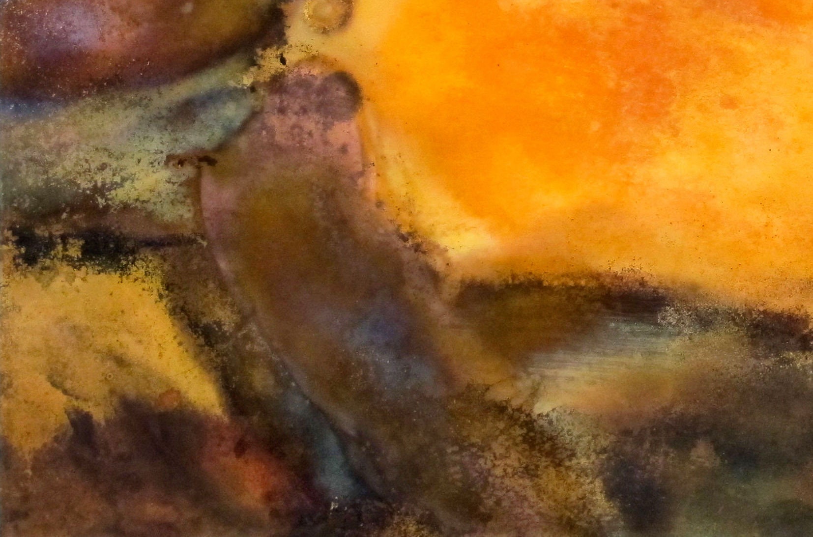 This Flame Painting Copper Art Work is an Abstract Expression of Souls ...