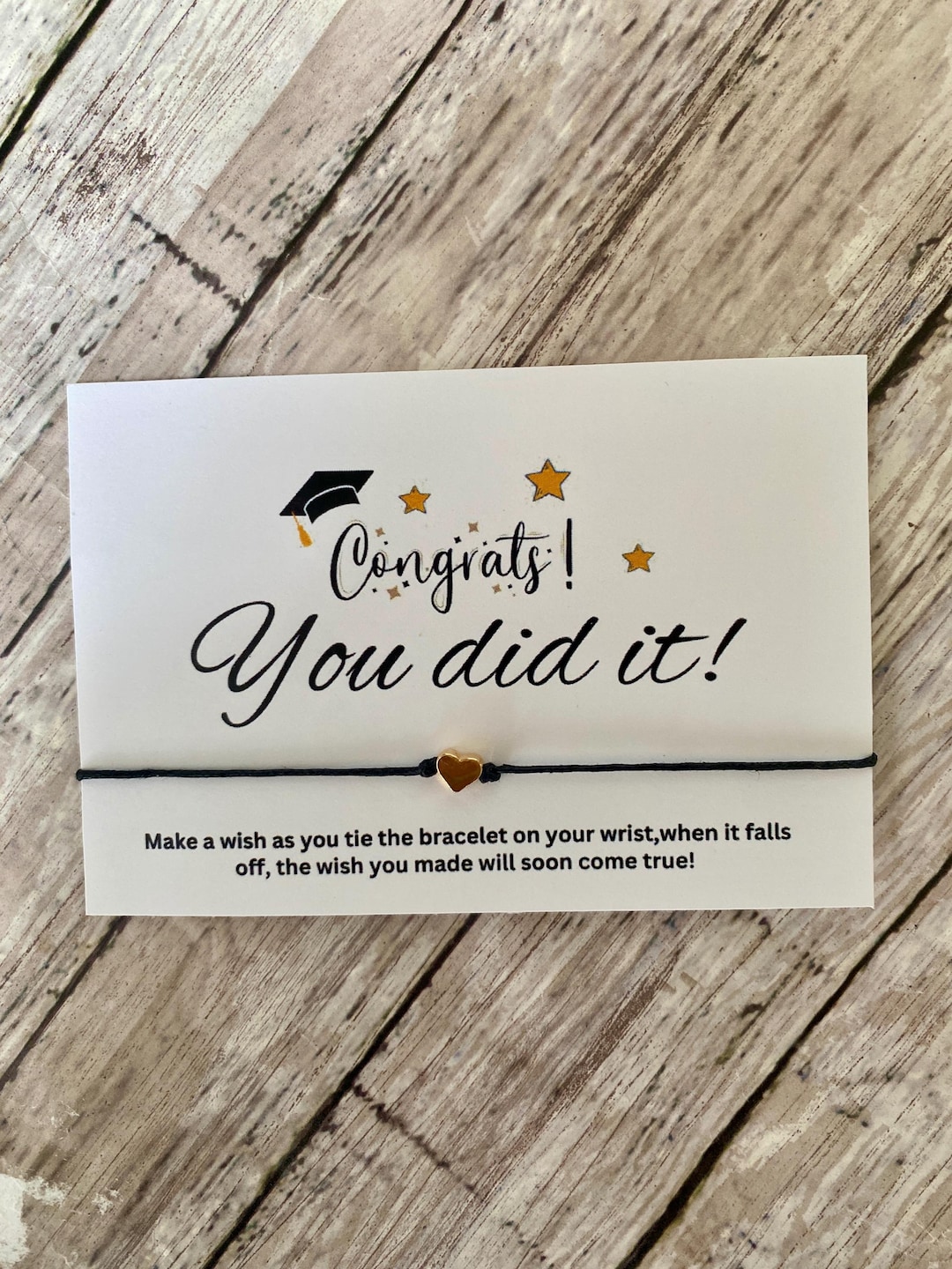 Graduation Wish Bracelet, Party Favor,team Gift, Congrats Gift ...