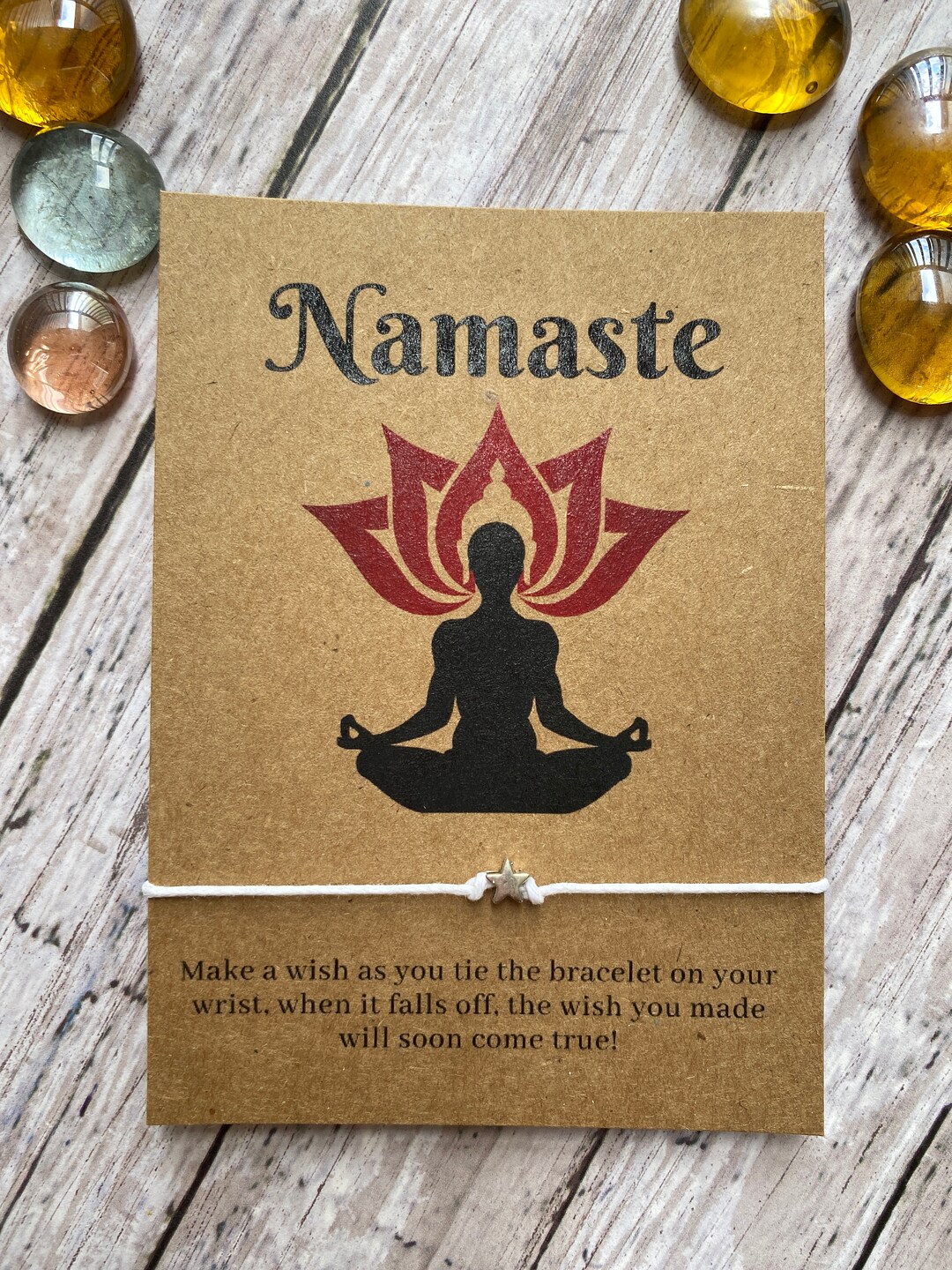 Yoga Gift ,team Wish Bracelet, Om, Yoga Bracelet, Yoga Party Favors ...