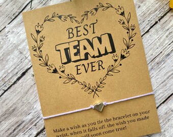 Work Bestie Wish Bracelet Team Gift Work Best Friend - Etsy