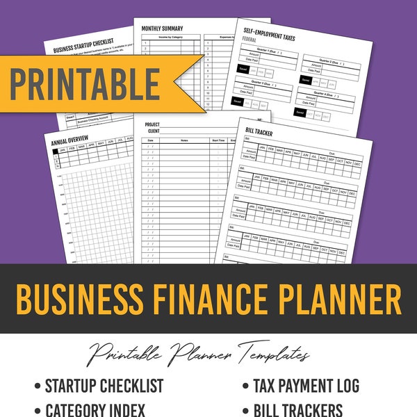Invoice Tracker Printable - Etsy