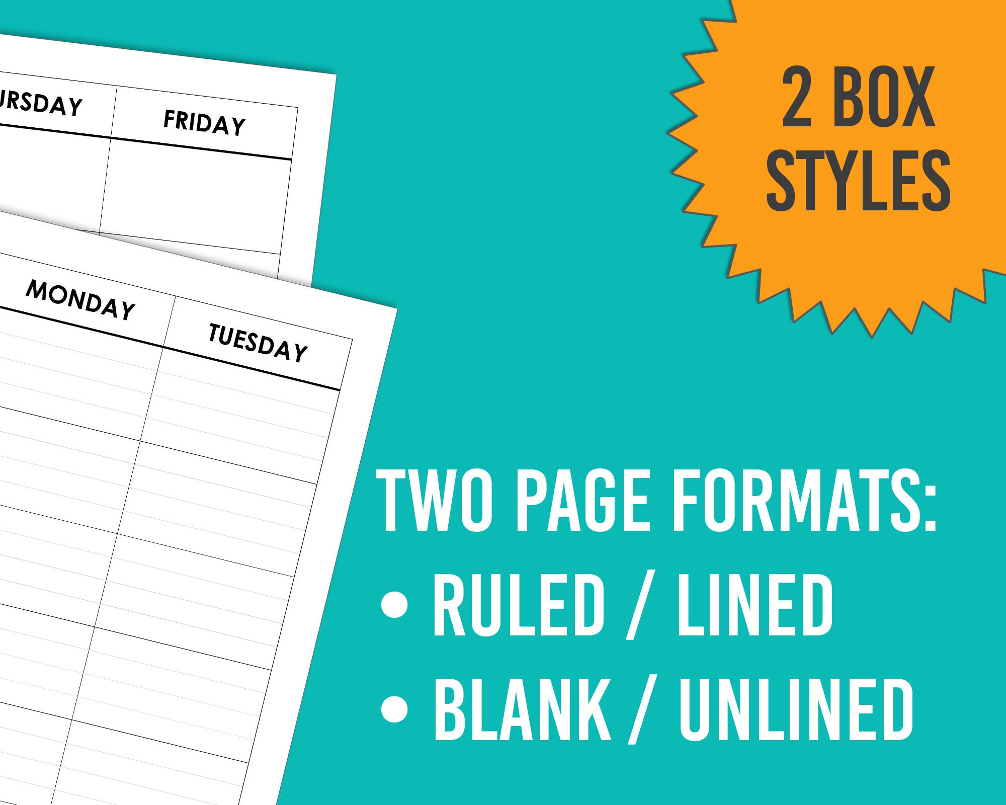 Digital Lesson Planner Printable for Teachers - Etsy