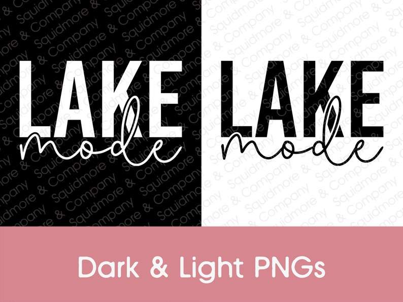 Lake Mode PNG SVG // Monoline Cursive // Canva Compatible ...
