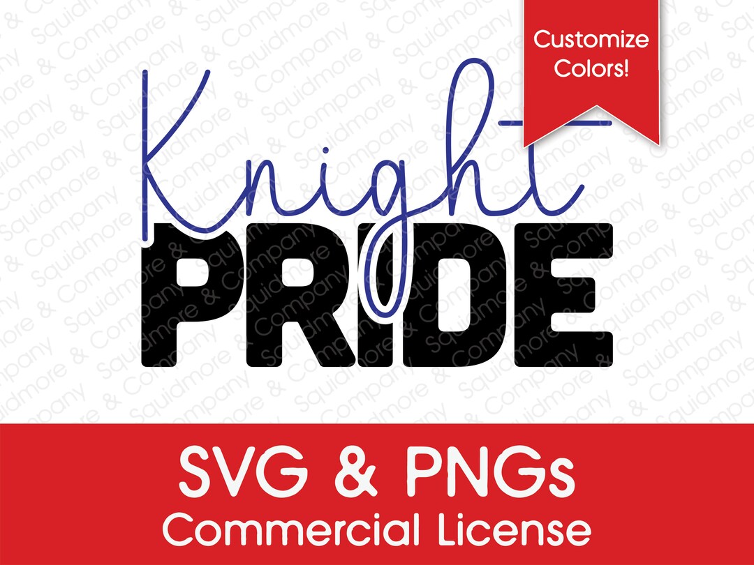 Knight Pride SVG PNG: Sports Team Game Day Design (commercial License ...