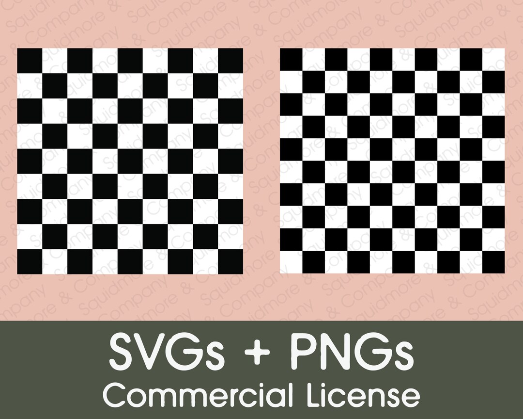 Simple Checkered Square SVG // Canva Compatible Svgs // Print-ready Pngs - Etsy