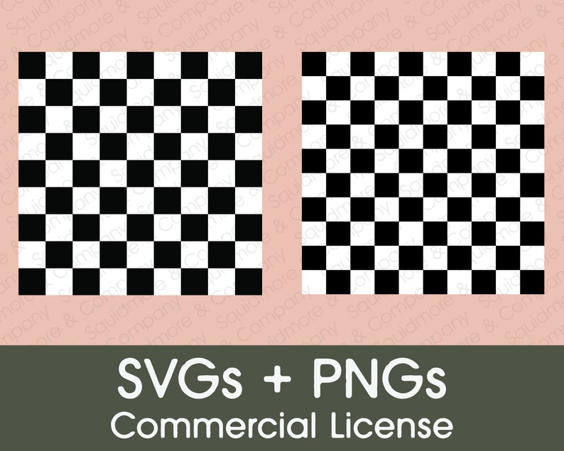 Simple Checkered Square SVG // Canva Compatible Svgs // - Etsy