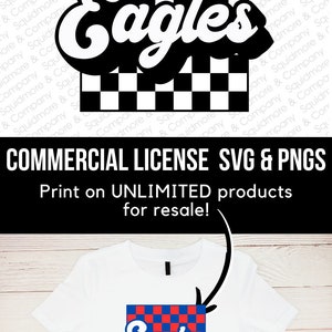 Eagles Checkered Board // Game Day Design // Canva Compatible Svgs // Print-ready Sublimation ...
