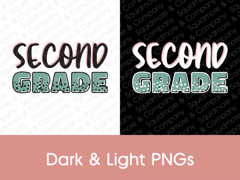 Segundo grado PNG SVG // Cheetah Spots Polka Dots // Canva // - Etsy México