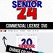Senior 2024 Sketch Font // Class Colors // Canva Compatible - Etsy