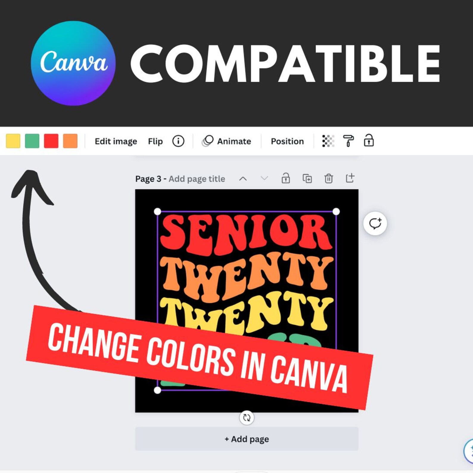 Senior 2024 Wavy Stacked Font // Canva Compatible SVG // Print-ready ...