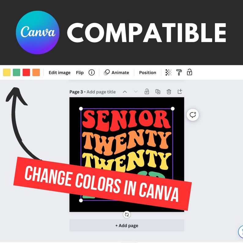 Senior 2024 Wavy Stacked Font // Canva Compatible SVG // Print-ready ...