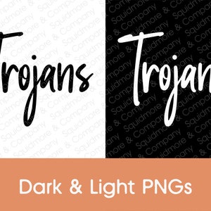Trojans PNG SVG // Minimalist School Spirit // Game Day Design // Canva ...