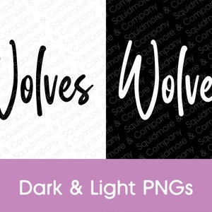 Wolves PNG SVG // Minimalist School Spirit // Game Day Design // Canva ...