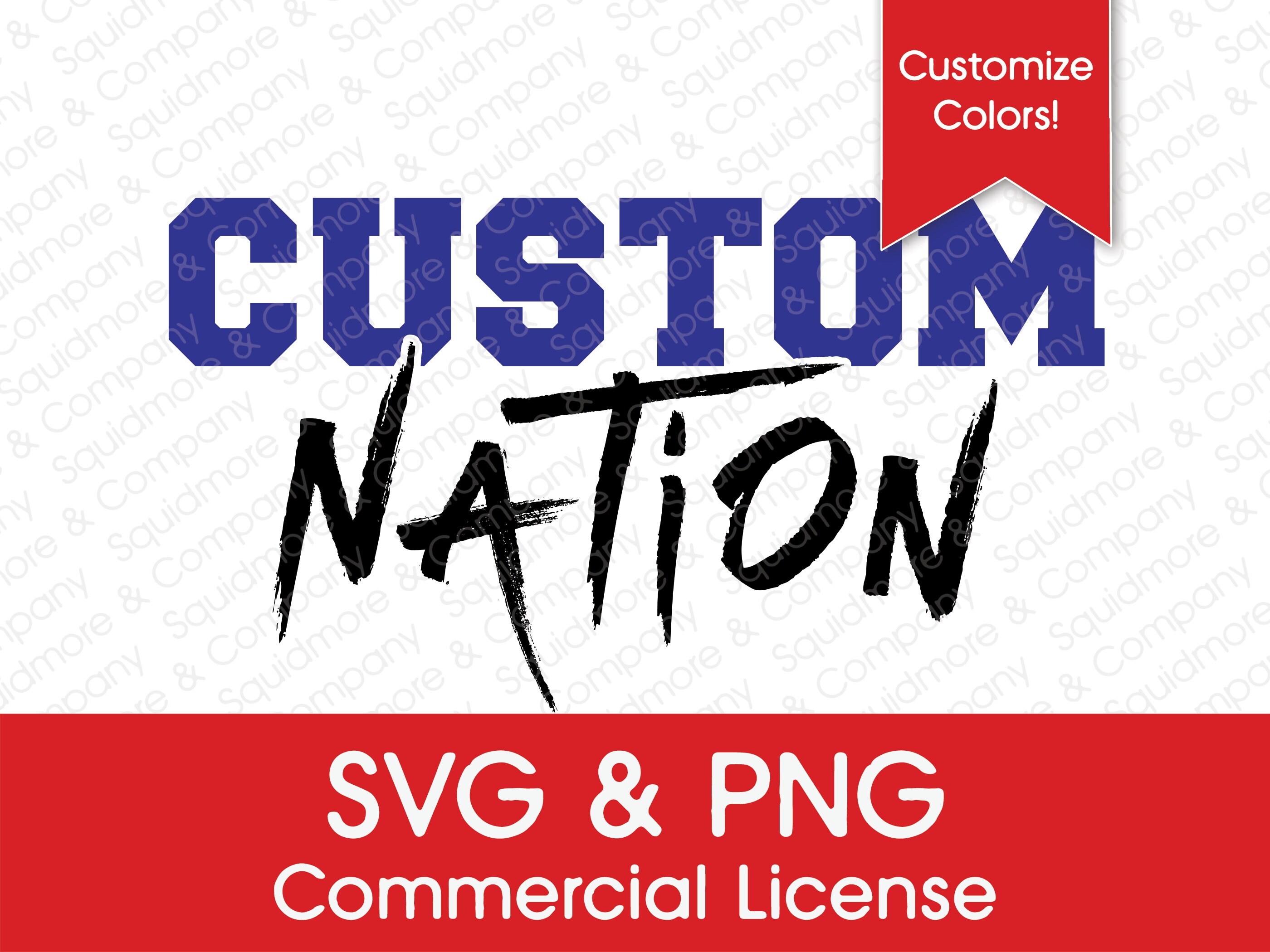 Custom Team Nation Design // Canva-compatible SVG // - Etsy