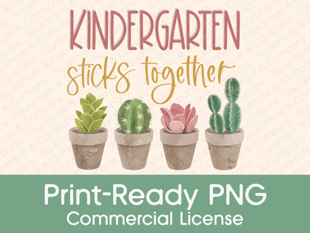 Kindergarten PNG // Sticks Together // Cactus Succulents // School ...