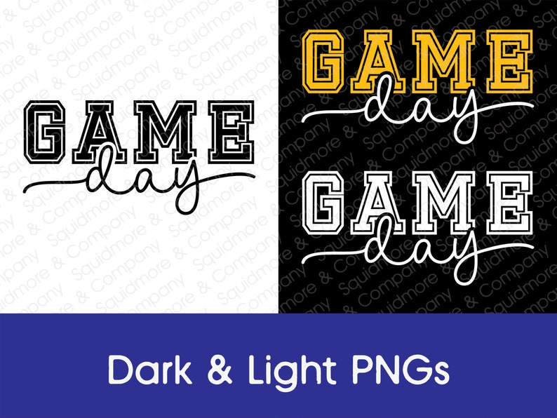 Game Day - Custom Team Colors // Canva Compatible SVG // Print-ready ...