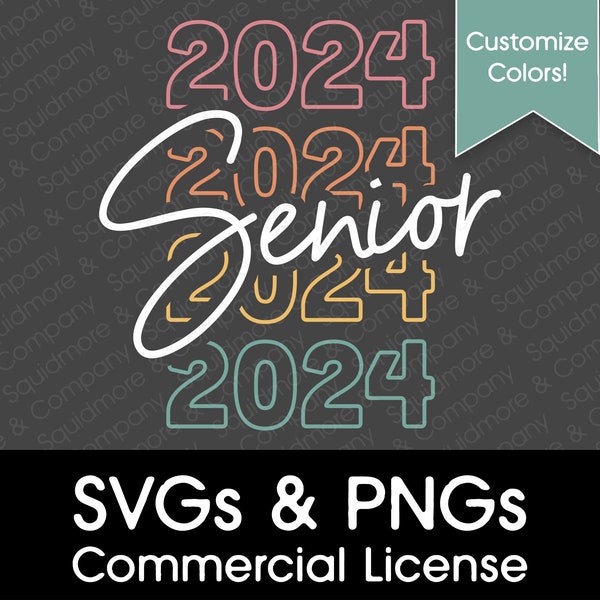 Senior Outline Svg - Etsy
