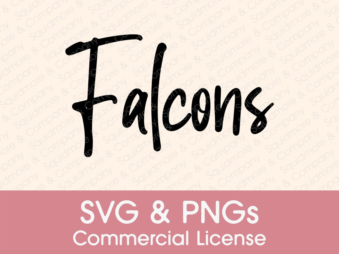 Falcons PNG SVG // Minimalist School Spirit // Game Day Design // Canva ...