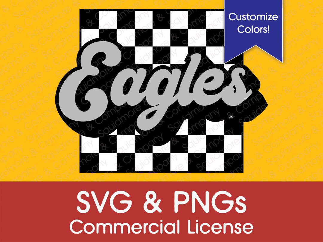 Eagles Checkered Board // Game Day Design // Canva Compatible Svgs // Print-ready Sublimation ...