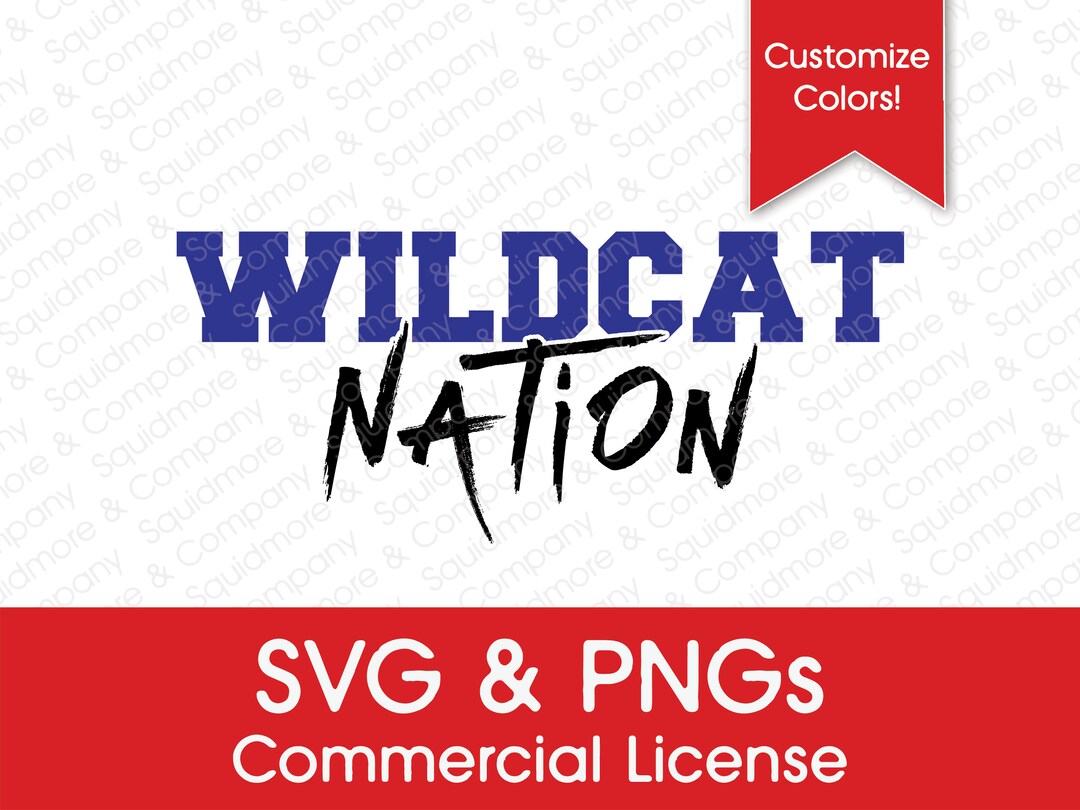 Wildcat Nation // Game Day School Spirit // Canva Compatible SVG ...