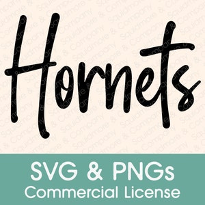 Hornets PNG SVG // Minimalist School Spirit // Game Day Design // Canva ...