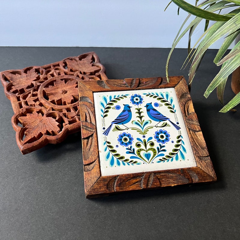 Vintage Tile Trivet - Etsy