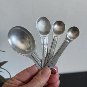 Aluminum Measuring Spoons Galvanized Tin Cooking Utensils Farmhouse ...