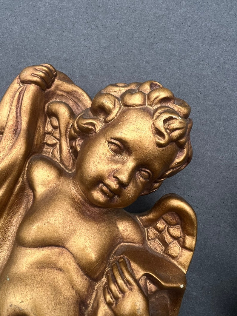 Cherub Wall Hanging PAIR Formed Plastic Art Deco Cherub Angels - Etsy
