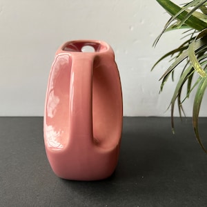 Pink Fiesta Ware Disc Pitcher Small Collectible Beverage Vintage Juice ...