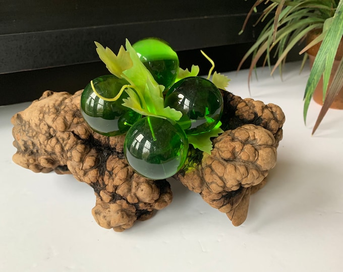 Lucite Grape Cluster Burl Wood Vintage Mid Century Modern MCM Retro ...