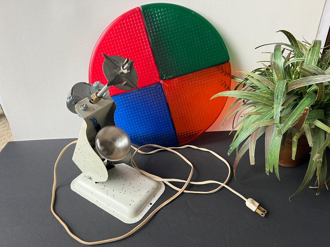 Vintage Color Wheel for Aluminum Tree Rotating 4 Color Christmas Tree ...
