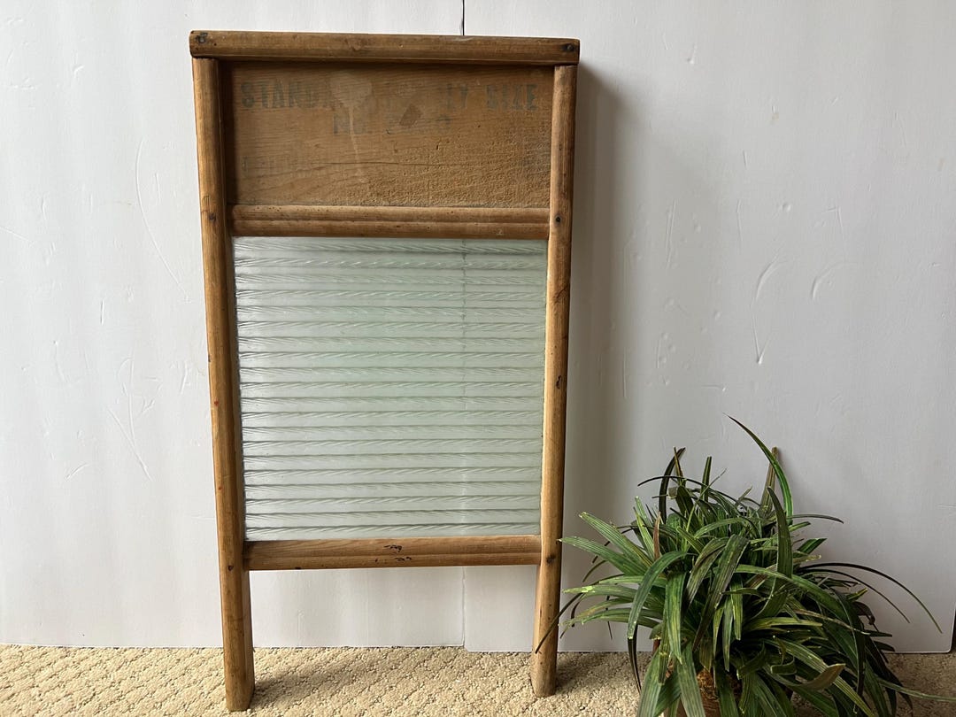 Vintage Laundry Washboard Farmhouse Laundry Room Decor Cottage Chic ...