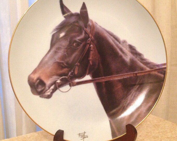 Ruffian Collector Plate by Fred Stone for American Artists 1987 COA - Etsy