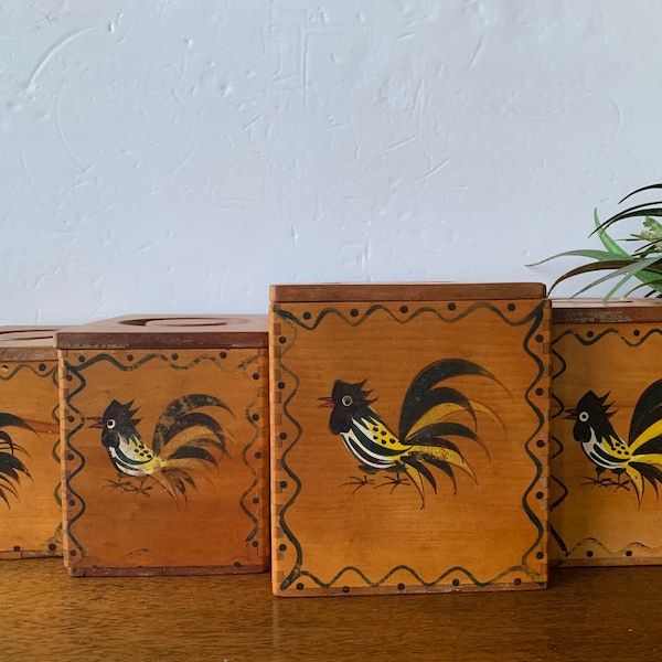 Rooster Canister Set - Etsy