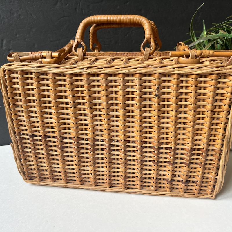 Wicker Handbag - Etsy