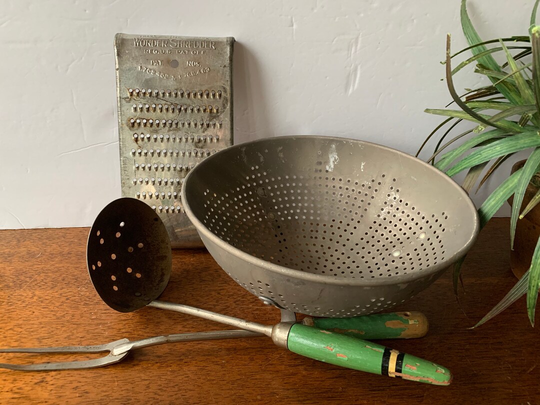 Farmhouse Kitchen Utensils Galvanized Aluminum Farmhouse Gadgets Metal ...