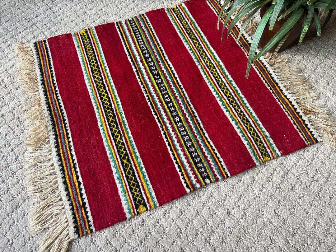 Navajo Sampler Rug Small Native American Southwest Home Decor or Wall ...