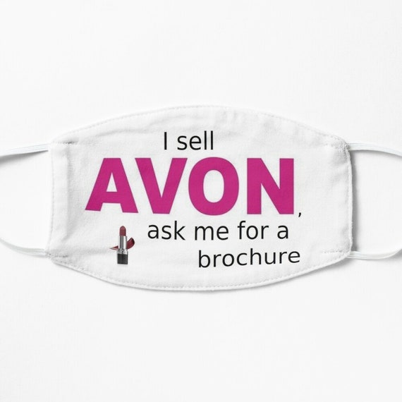 Avon Brochure Mask Avon Rep Mask Avon Mask Ask Me About A | Etsy