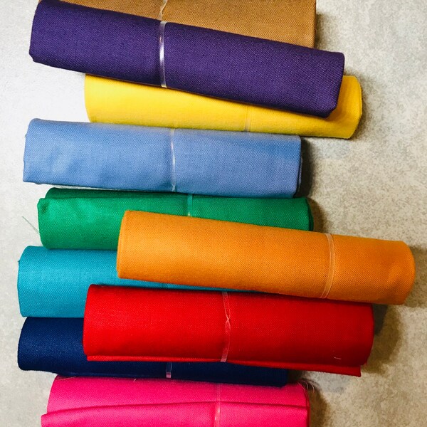 Solid Color Fabric Fat Quarters - Etsy