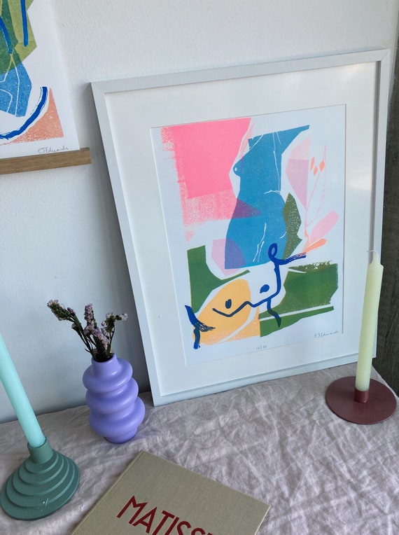 Formaldehyde bodyparts muticolour A3 RISO art print Prints Screenprints ...
