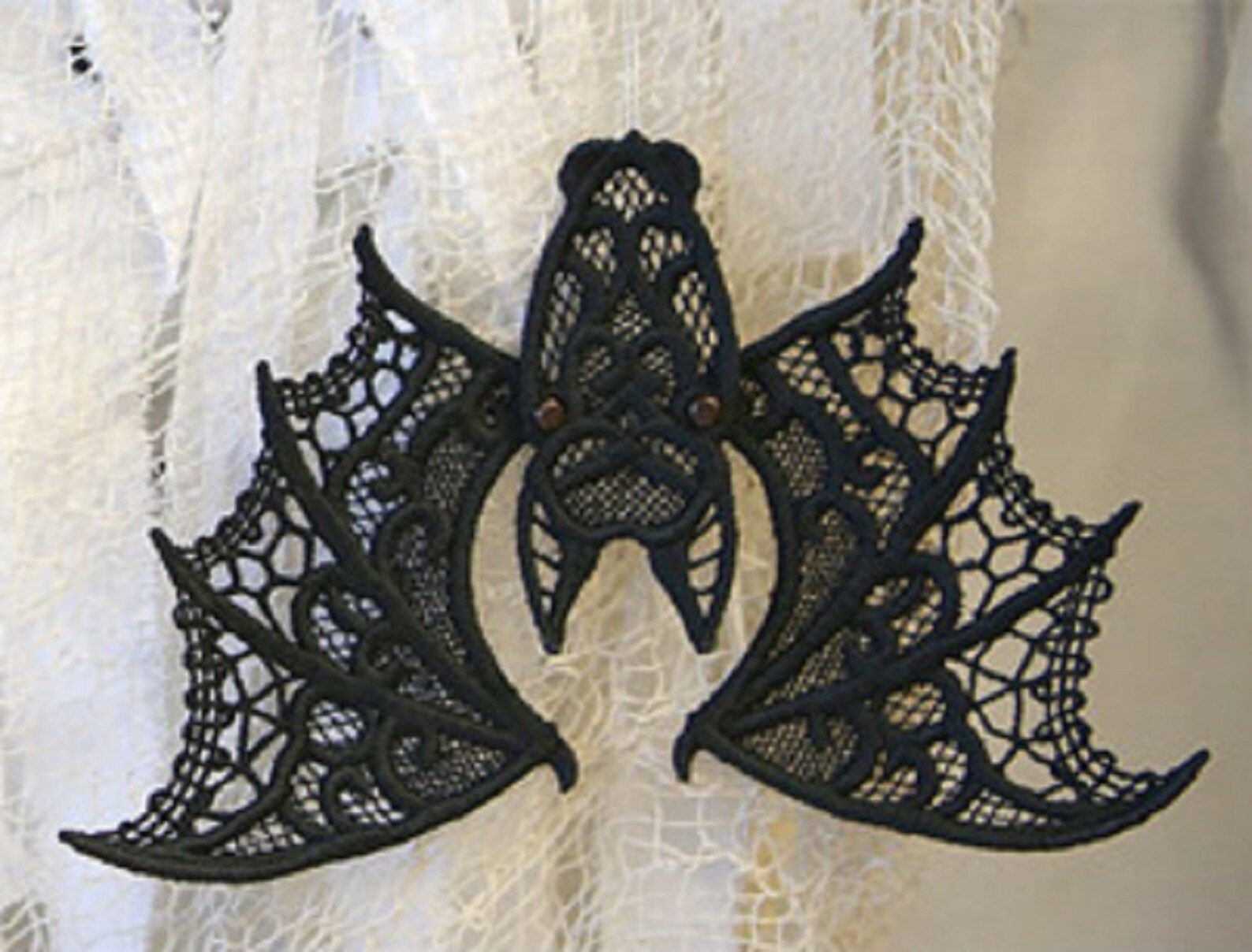 Lace Black Bat Gothic Lace Bat Halloween Halloween - Etsy Denmark