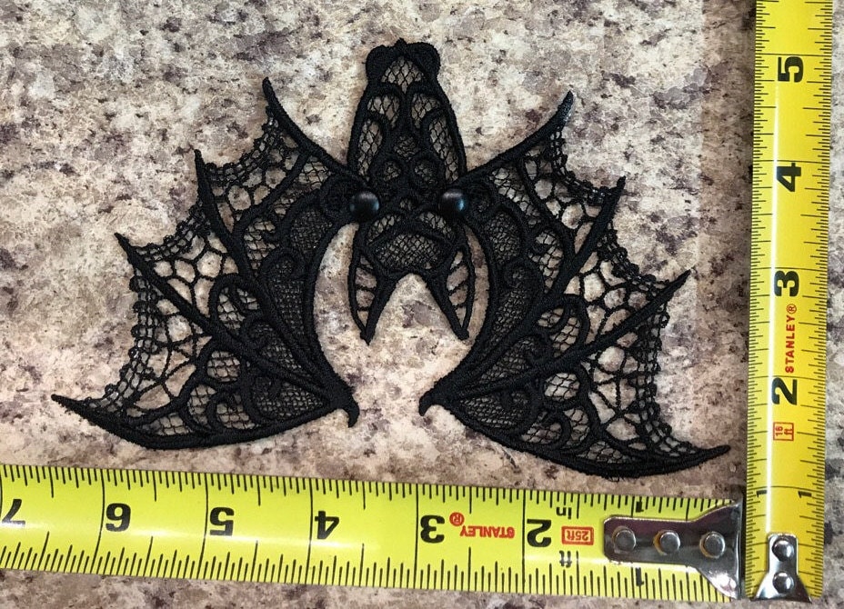 Lace Black Bat Gothic Lace Bat Halloween Halloween - Etsy Denmark